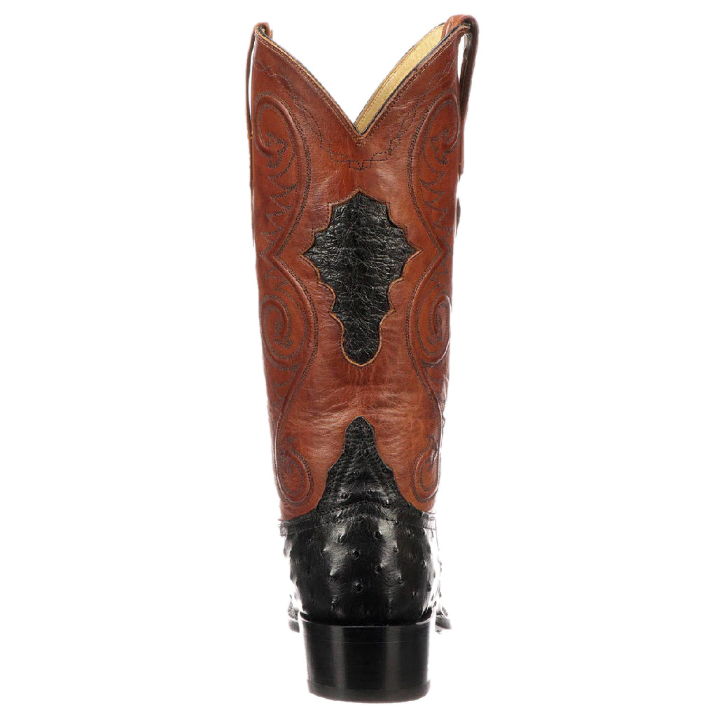 Botas Lucchese GY1007.73 Black Ostrich – CACTUS ROPES MEXICO