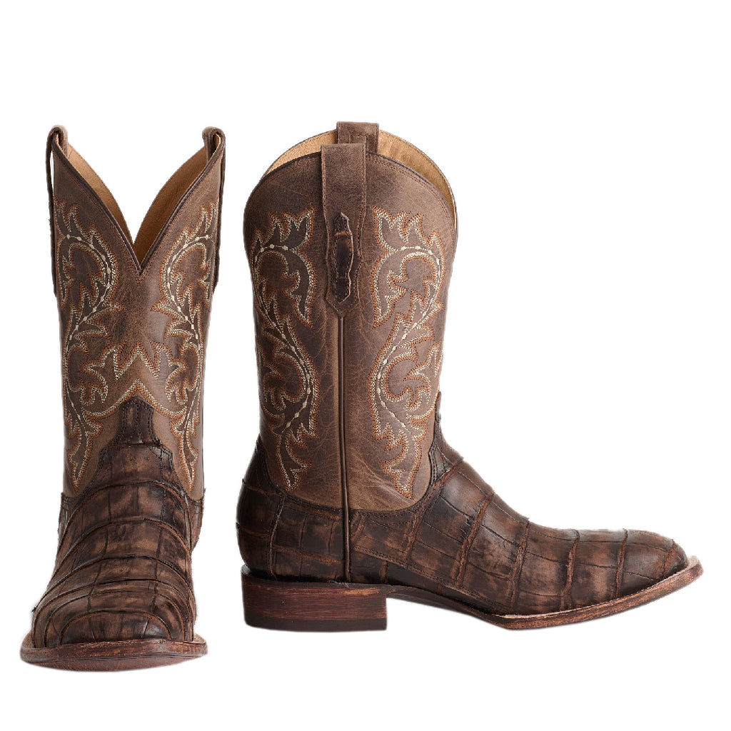 Botas Lucchese Malcolm M4343-2012 Alligator Chocolate – CACTUS ROPES MEXICO