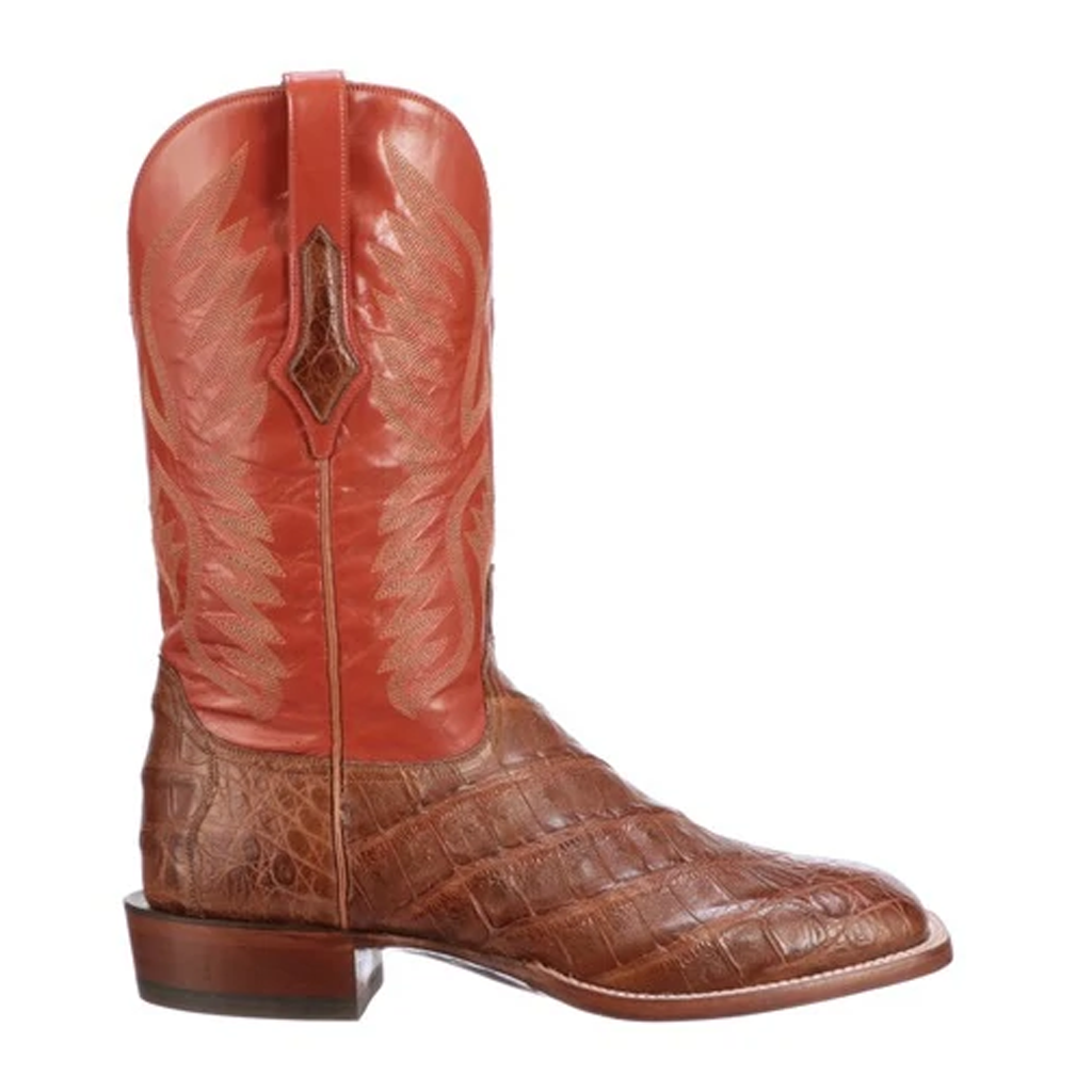 Botas Lucchese Bryan CL1093.W8S Cognac Caiman – CACTUS ROPES MEXICO