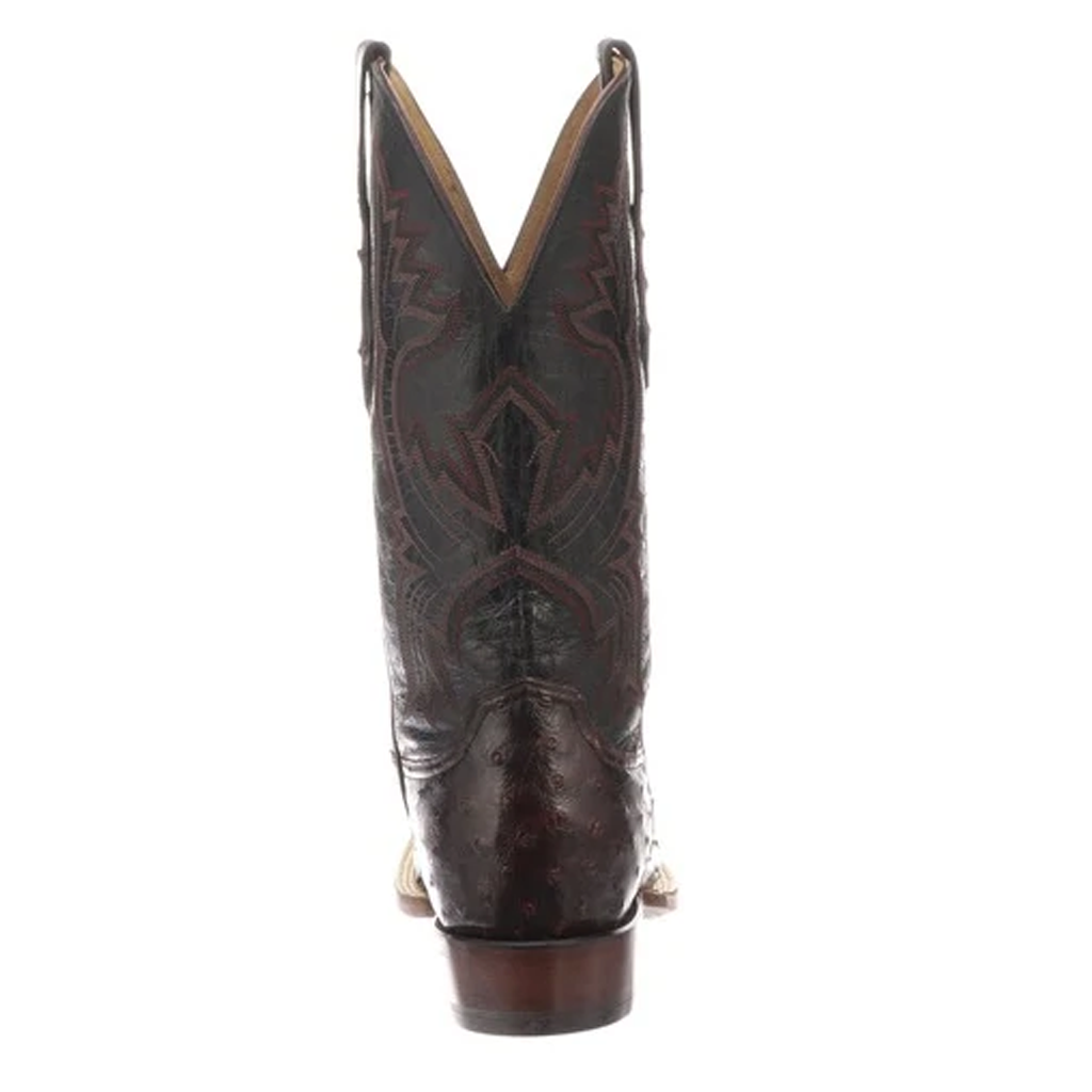 Botas Lucchese CLIFF CL1119.W8 Black Cherry Ostrich – CACTUS ROPES MEXICO
