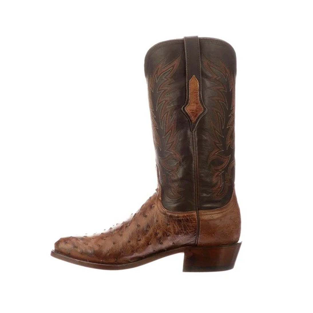 Botas Lucchese Elgin N1187.R3 Chocolate Ostrich – CACTUS ROPES MEXICO